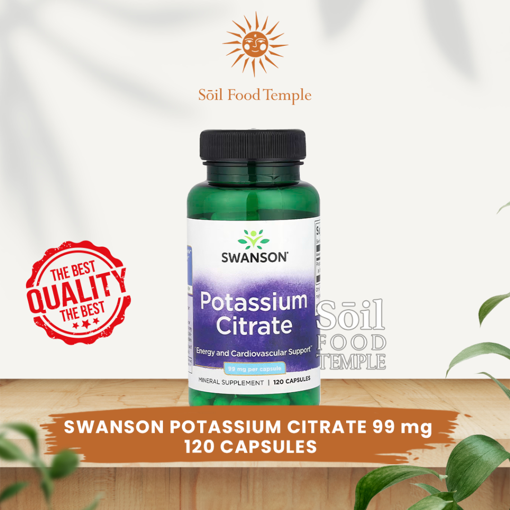 Jual Swanson Potassium Citrate (120 Caps) Original USA by Soil Food ...