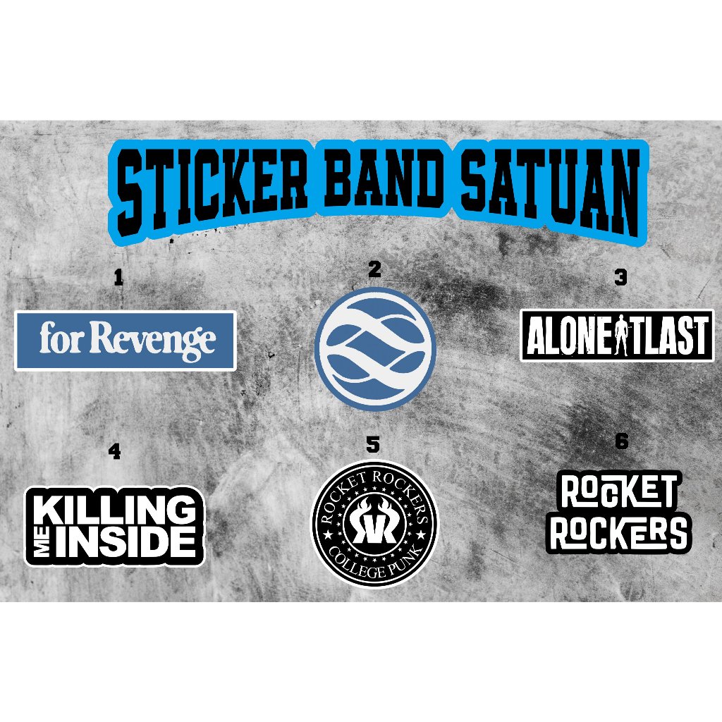 Jual STICKER BAND INDIE 5 /STICKER AESTHETIC BAND INDIE / STICKER HELM ...