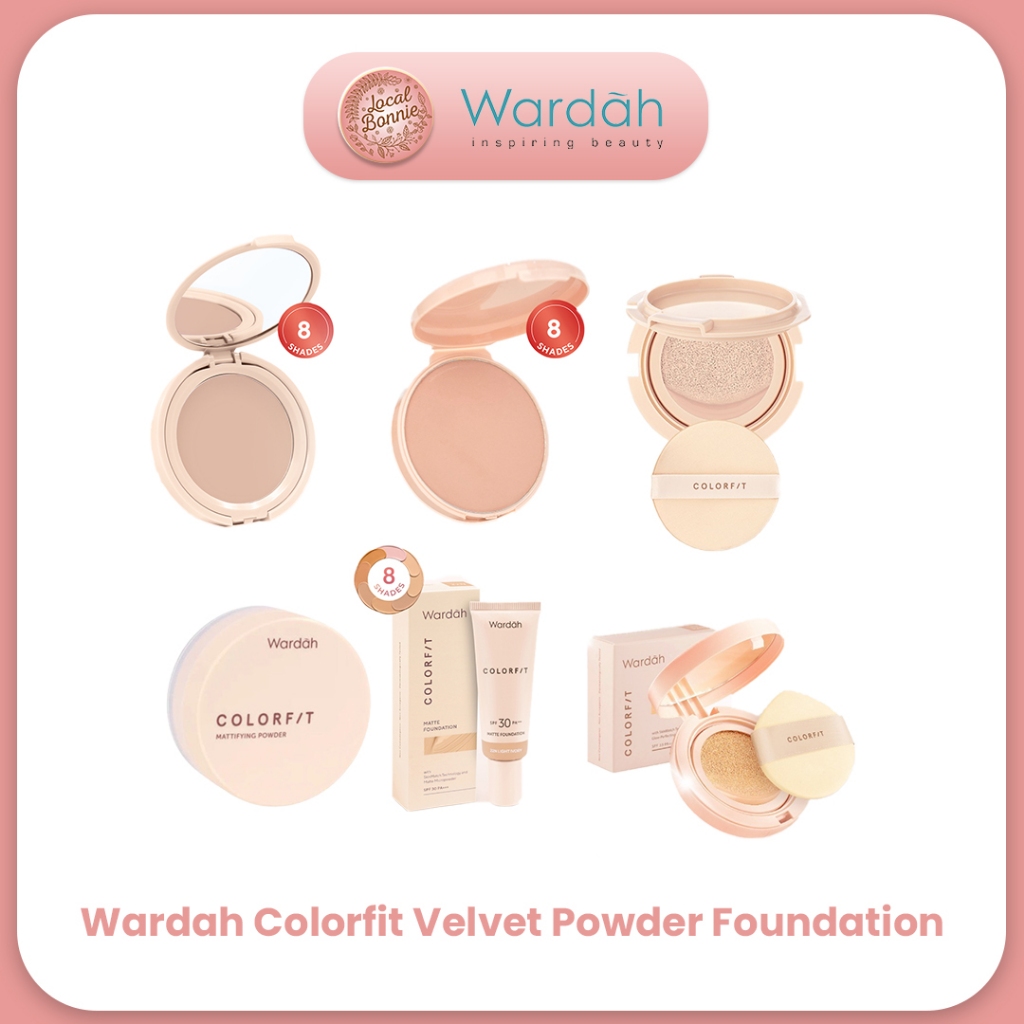 Jual Wardah Colorfit Velvet Powder Foundation - Mattifying Powder ...