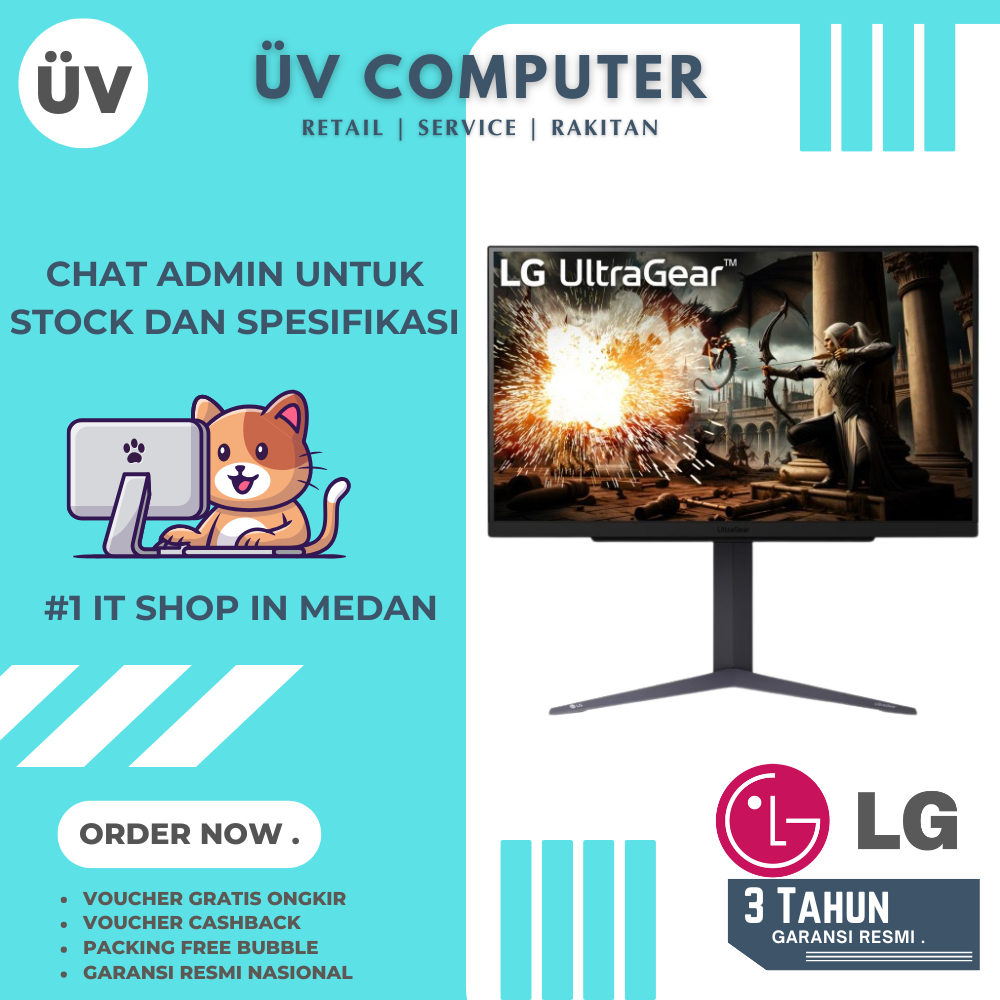Jual Monitor LED LCD LG UltraGear 27GS75Q-B | 27" inch | QHD 1440p ...