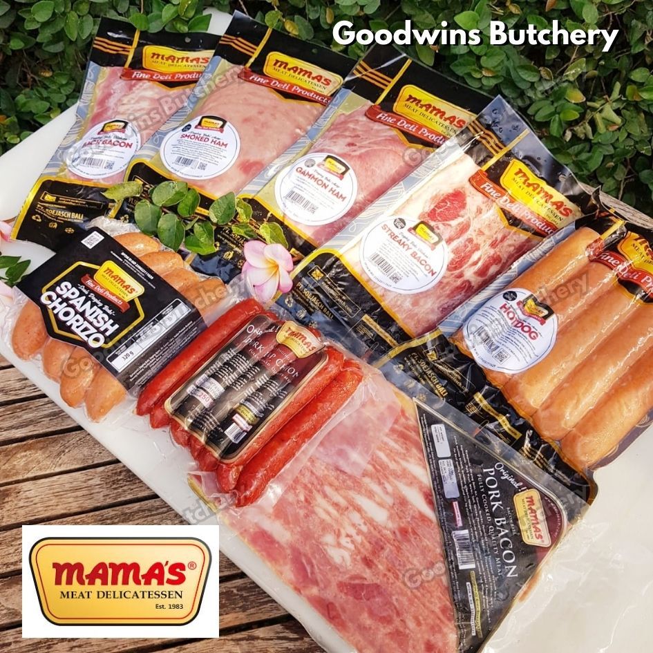 Jual ALL Mama's Bali PORK PRODUCTS | Ham Bacon Sausages frozen | Shopee ...