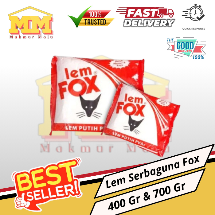 Jual Lem Fox Putih Kayu Serbaguna 400 gram / 700 gram | Shopee Indonesia