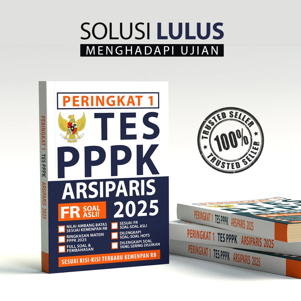 Jual BUKU PERINGKAT 1 TES PPPK ARSIPARIS 2025 | Shopee Indonesia