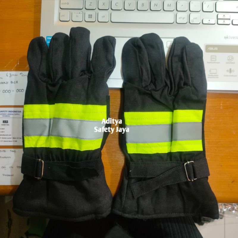 Jual Sarung Tangan Pemadam Kulit Tebal / Fire Gloves Black Original | Shopee Indonesia