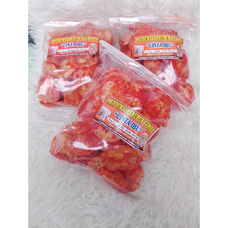 Jual KERUPUK GAPLEK CINTA IBU KHAS TEGAL RASA BALADO GURIH 250gr ...