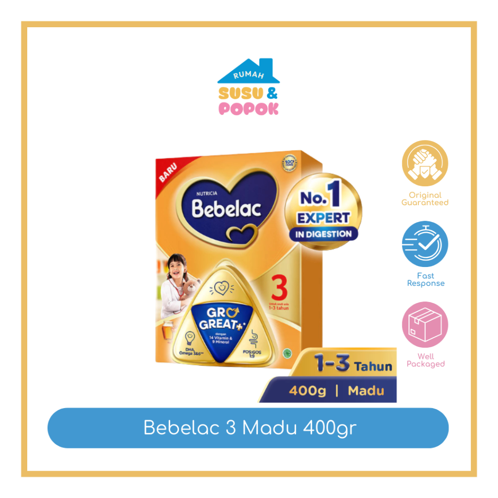 Jual Bebelac 3 1-3 Tahun Madu 400gr | Shopee Indonesia