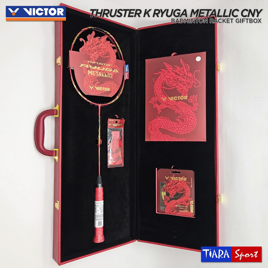 Jual Raket VICTOR Thruster K Ryuga Metallic CNY Gift Box - Iron Red (D ...