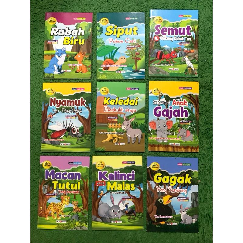 Jual ORIGINAL BUKU CERITA ANAK DAN DONGENG RUBAH BIRU SIPUT POHON CERI ...