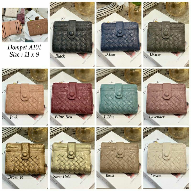 Jual New Dompet Lipat Lidah Mini A101 Motif ANYAM Bahan PU Import ...