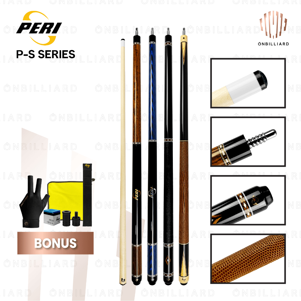 Jual PERI PS Series Stick Billiard Low Deflection P-S01 P-S02 P-S03 P ...