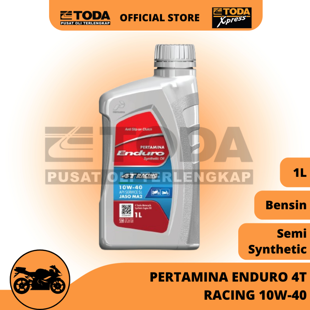 Jual Pertamina Enduro 4T Racing 10W40 1L Oli Motor Original | Shopee Indonesia