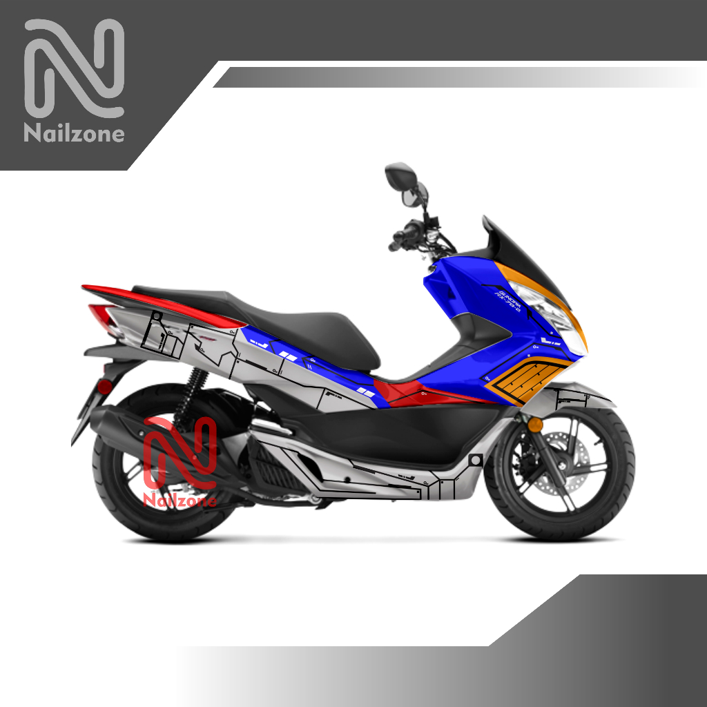 Jual Custom sticker Decal full body Honda PCX Gundam | Shopee Indonesia