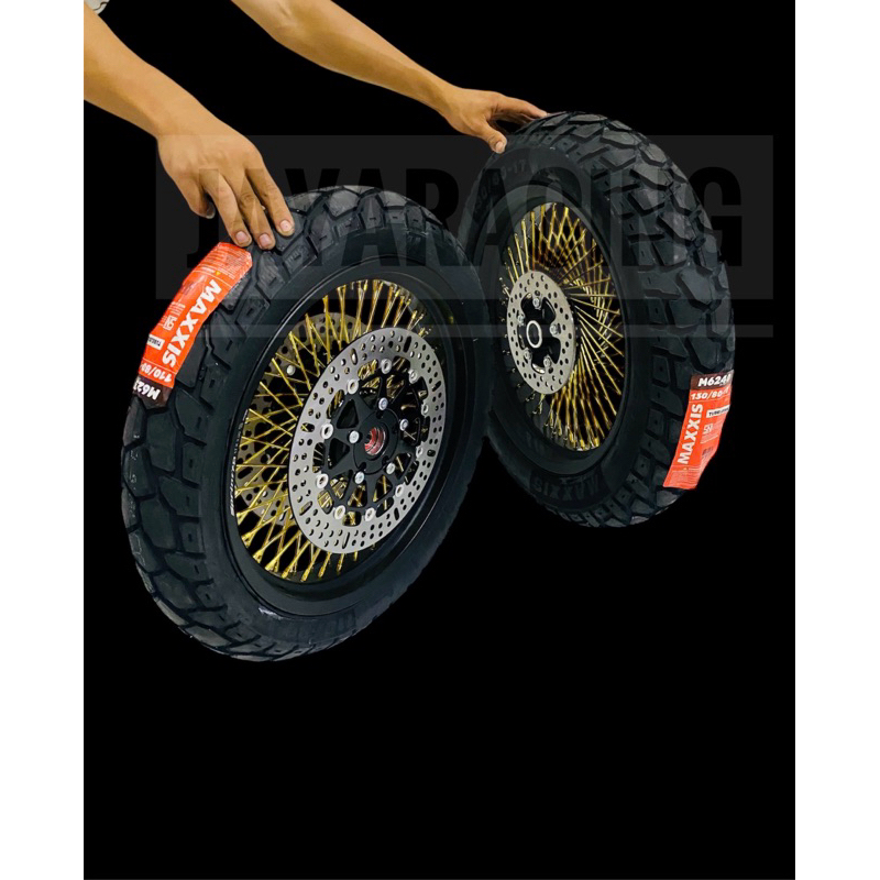 Jual Velg custom double disc ring 17 350 300 XSR155 Vixion Byson ...