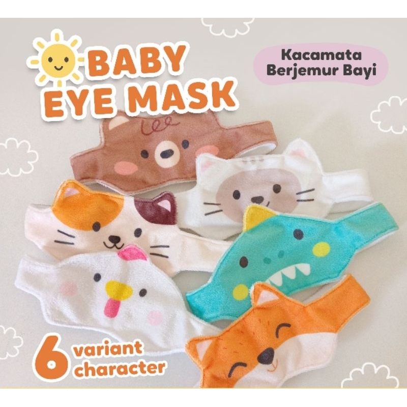 Jual tutup mata berjemur untuk bayi Baby Eye Mask - Kacamata Jemur Bayi ...