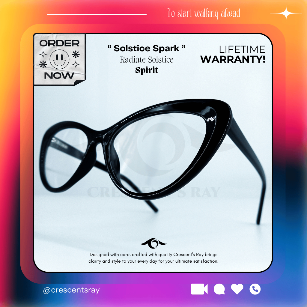 Jual Crescent's Ray - Frame Kacamata Solstice Spark (Cat Eye) | Shopee ...