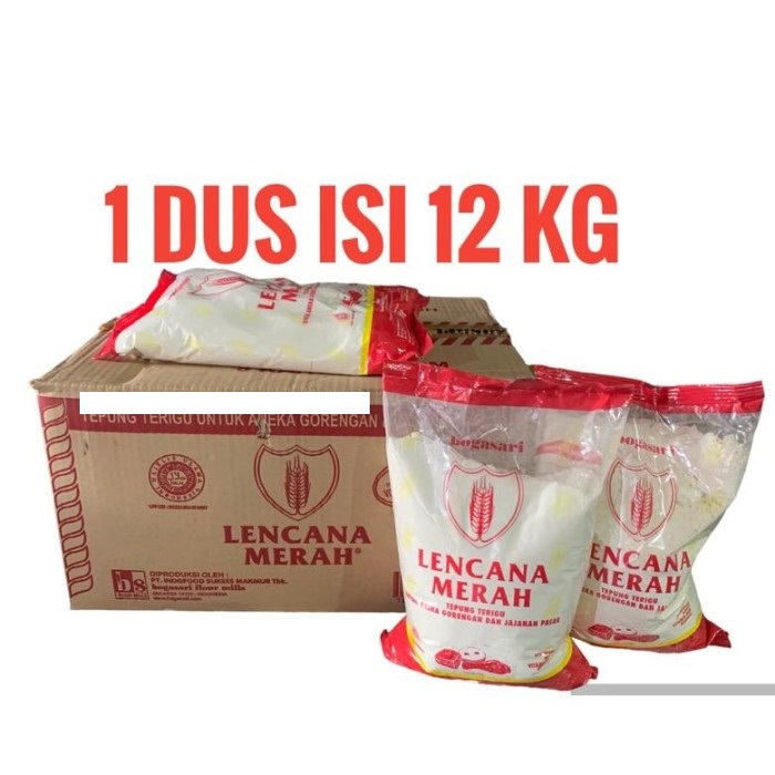 Jual TEPUNG LENCANA MERAH 1KG DUS ( 12 PCS ) | Shopee Indonesia