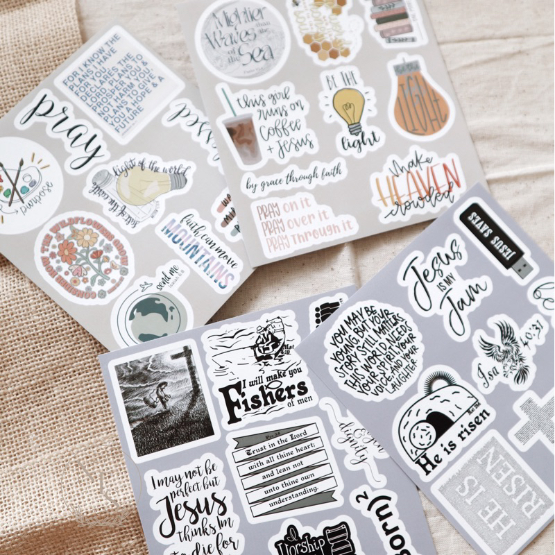 Jual Stiker Ayat Alkitab Rohani Kristen | Christian Bible Verse Sticker ...