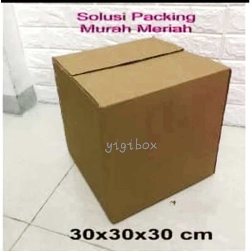 Jual Kardus Karton Box Ukuran 30x30x30 CM.... ST Single Wall Polos ...