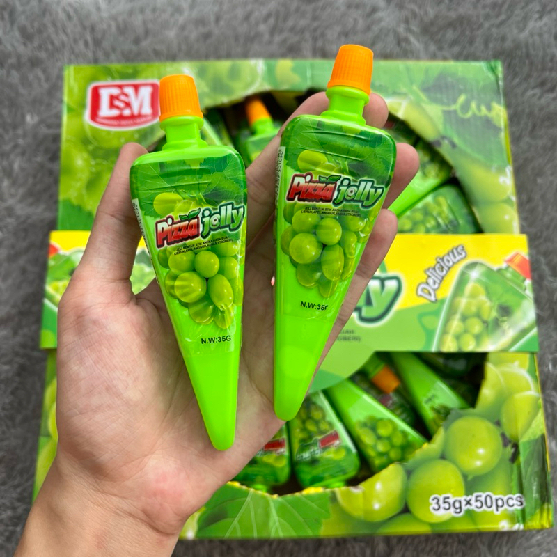 Jual DSM Marshmallow Gummy Pizza Jelly Permen Lunak Rasa Apel Isi 30 ...