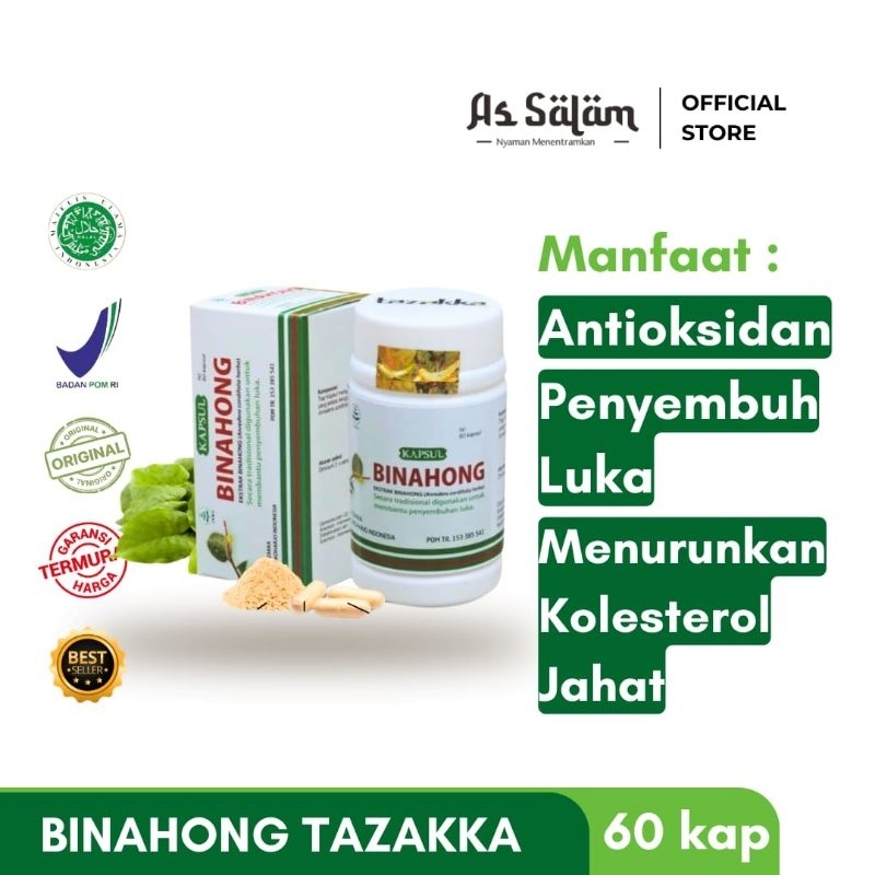 Jual Kapsul Binahong Tazakka Mempercepat Penyembuhan Luka Paska Operasi Tinggi Antioksidan - 60 ...