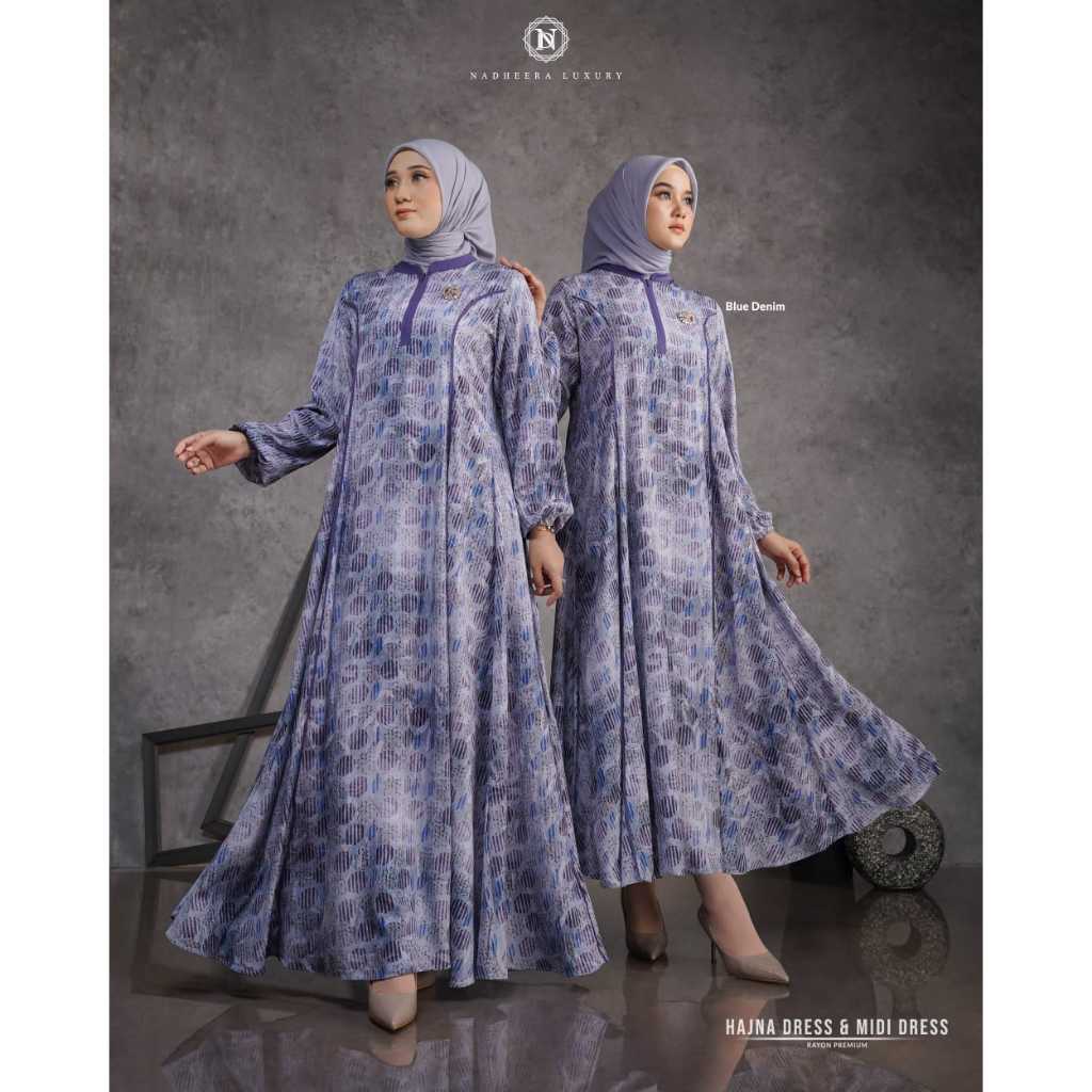 Jual GAMIS TERBARU // HAJNA SERIES NADHEERA LUXURY TERBARU // DRESS NADHEERA LUXURY TERBARU ...