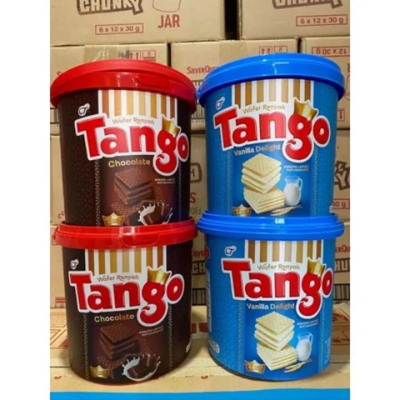 Jual Tango Wafer Jar 240g 2 varian rasa coklat dan vanilla Tanggo Wafer ...
