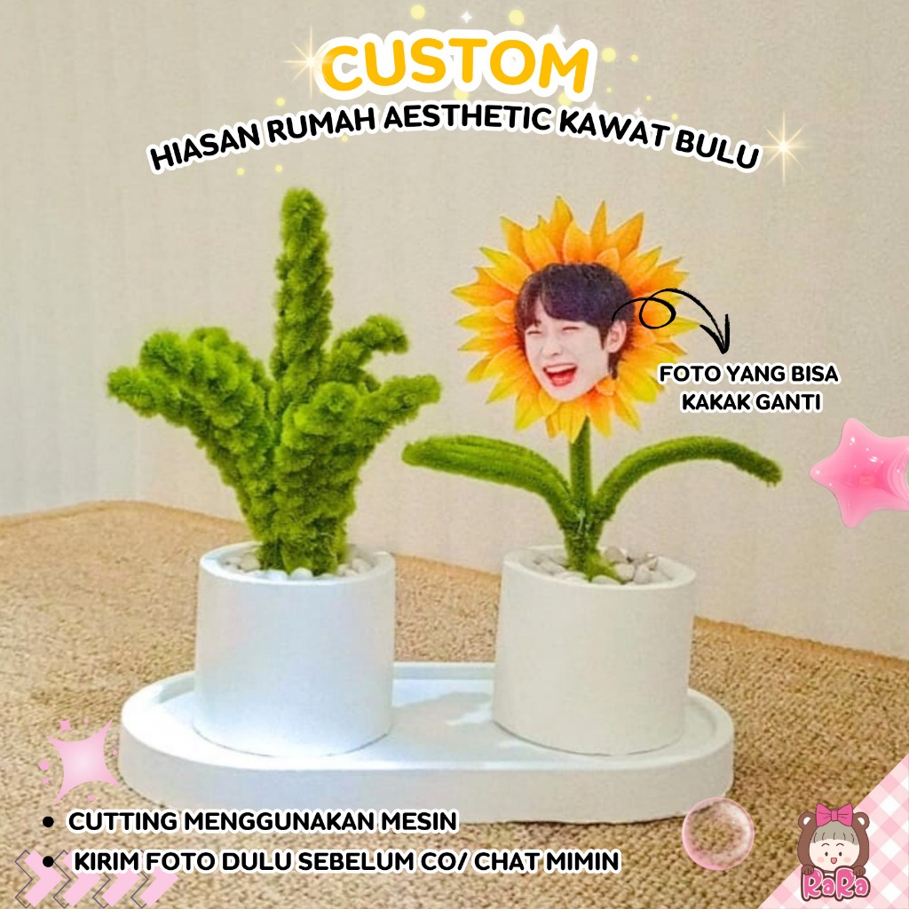 Jual CUSTOM HIASAN RUMAH AESTHETIC KAWAT BULU FREE DESIGN BISA UNTUK ...