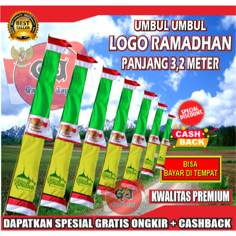 Jual umbul umbul ramadhan bendera ramadhan umbul umbul logo ramadhan ...