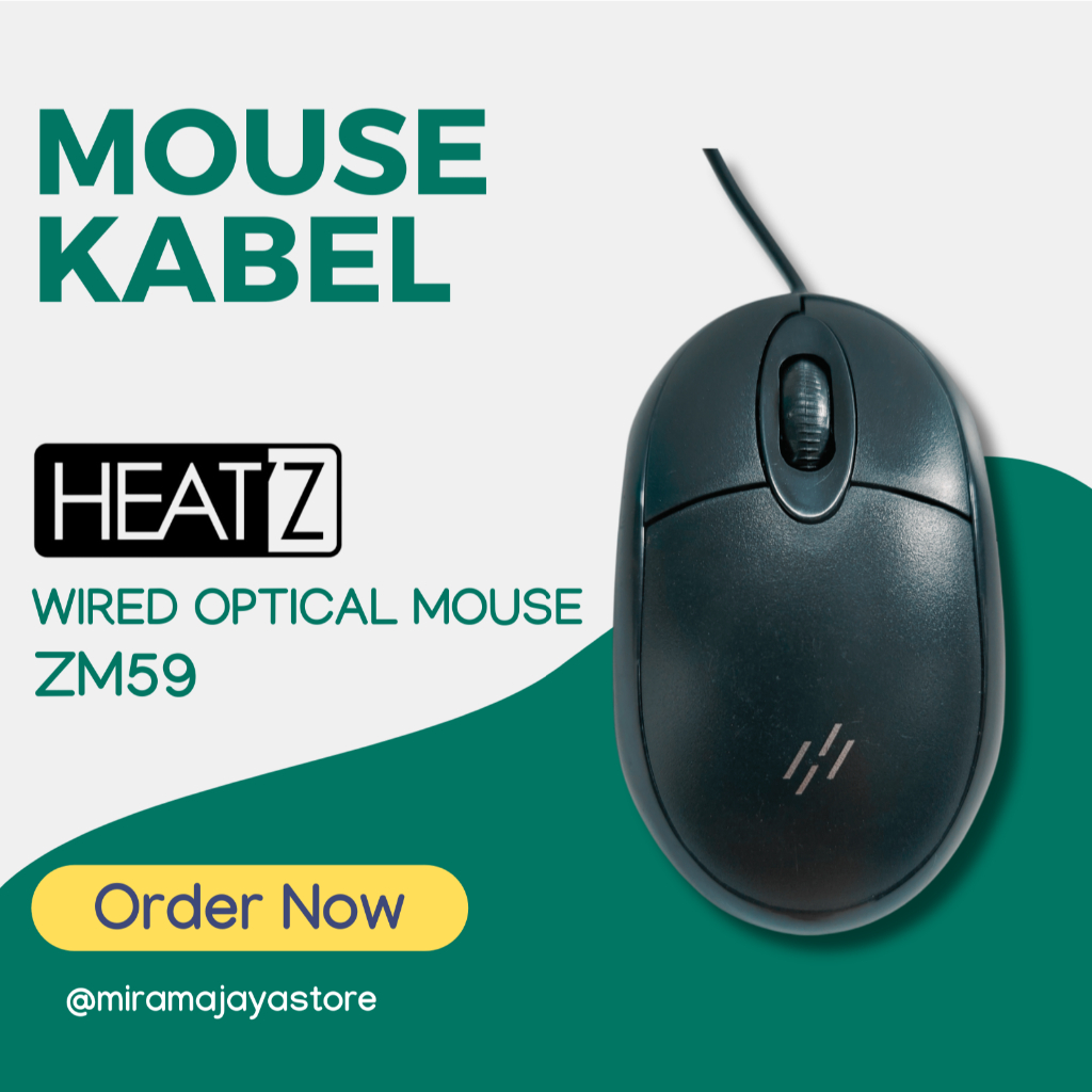 Jual HEATZ ZM59 Wired Optical Mouse USB untuk PC dan Laptop | Shopee Indonesia