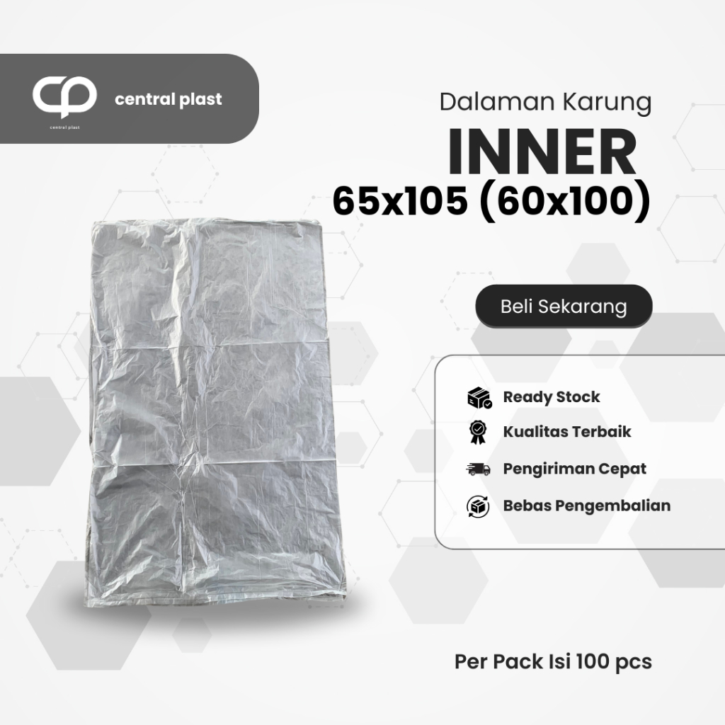 Jual [ISI 100 pcs] Inner 65x105 60x100 / Plastik Inner Dalaman Karung | Shopee Indonesia