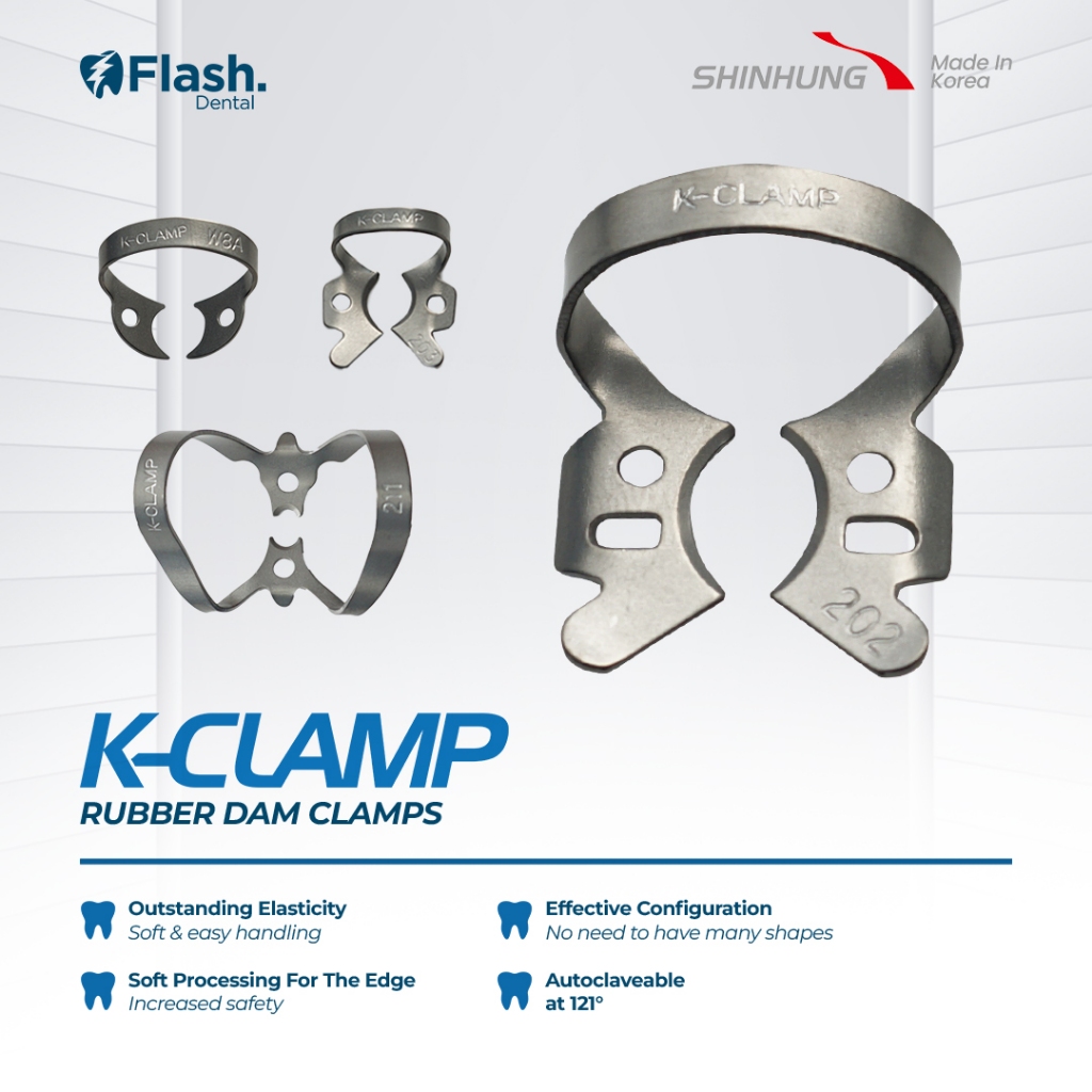 Jual Dental Clamp Rubberdam Molar Premolar - Flash dental | Shopee ...