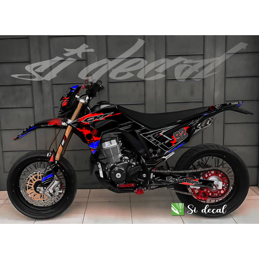 Jual BISA COD stiker motif corak abstrak decal crf 150 L glosyy custom ...