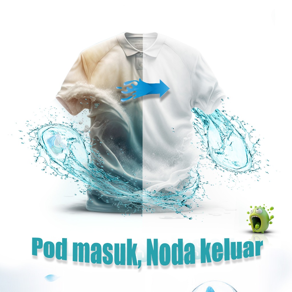 Jual Laugend Classic Laundry Pod, 50 PCS Refill Bag, Kapsul Laundry ...