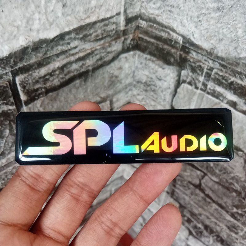 Jual Emblem Resin Logo SPL Audio || Hologram | Shopee Indonesia