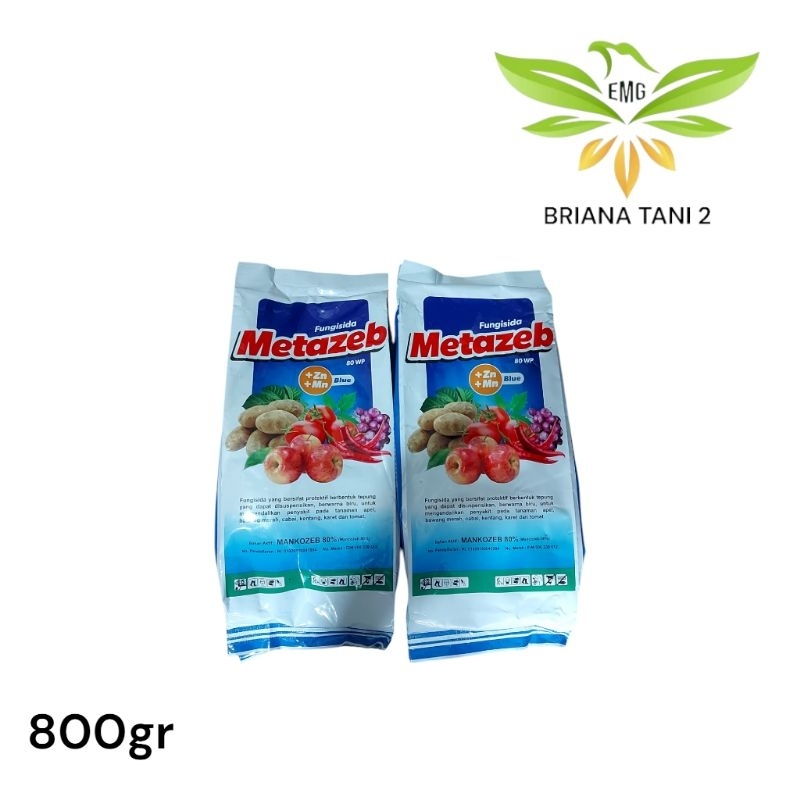 Jual Metazeb 80wp 800gr Fungisida Mancozeb 80% +Zn + Mn Mengendalikan ...
