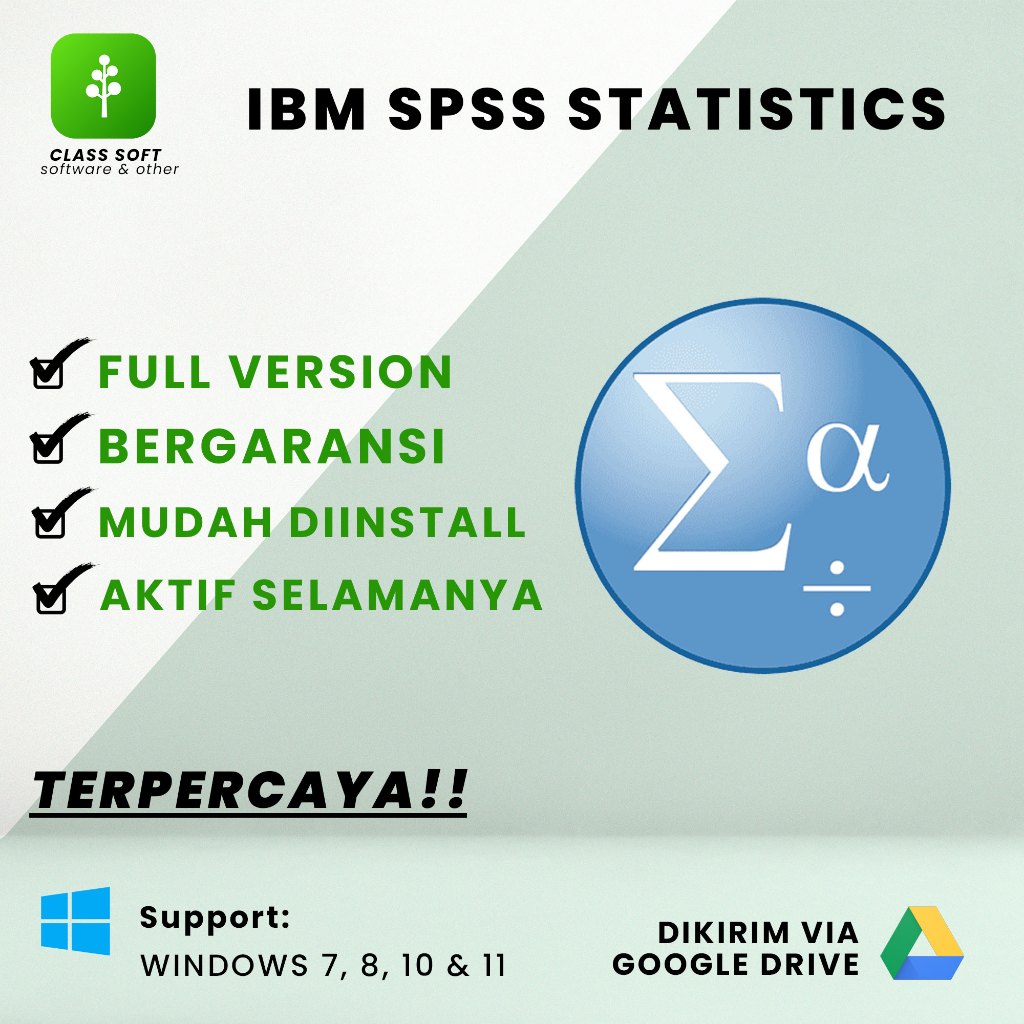 Jual IBM Spss Statistics Full Version CLASS_SOFT I Windows 11, 10, 8 & 7 | Shopee Indonesia