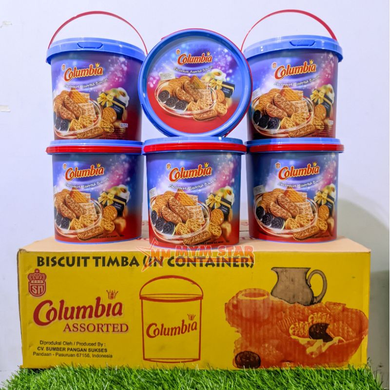 Jual (1 DUS) Columbia Exclusive Assorted Biscuits Timba Toples 350g isi ...