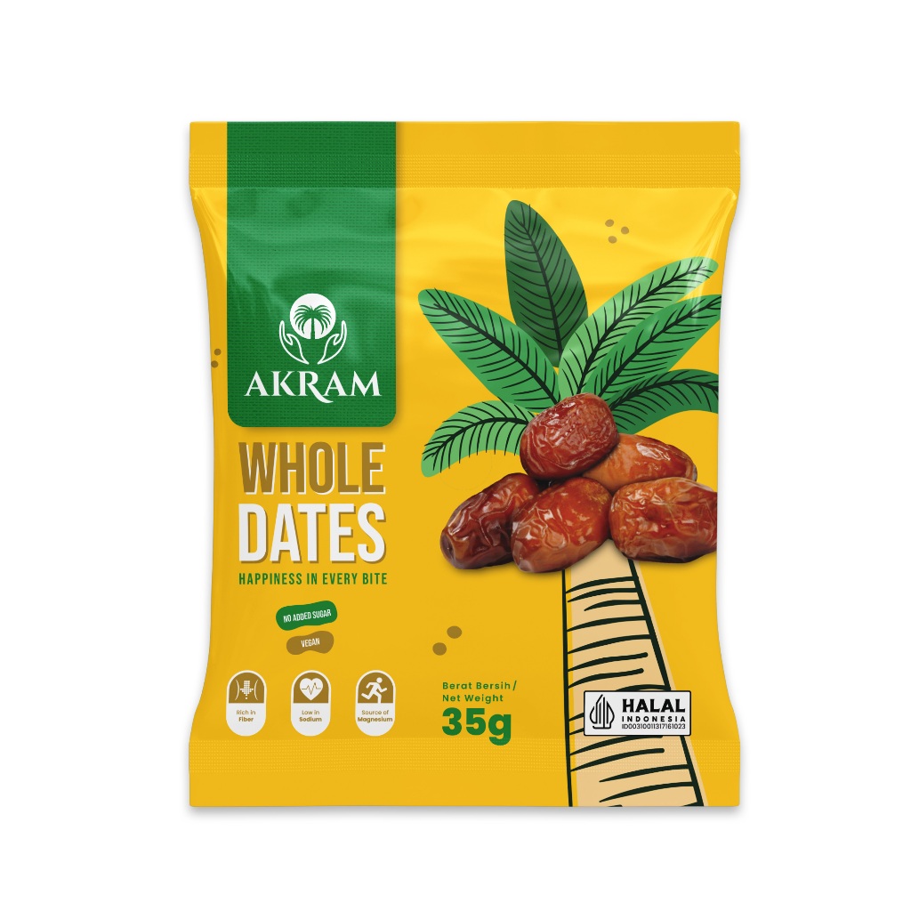 Jual Kurma Akram Whole Dates Snack Pack | Shopee Indonesia
