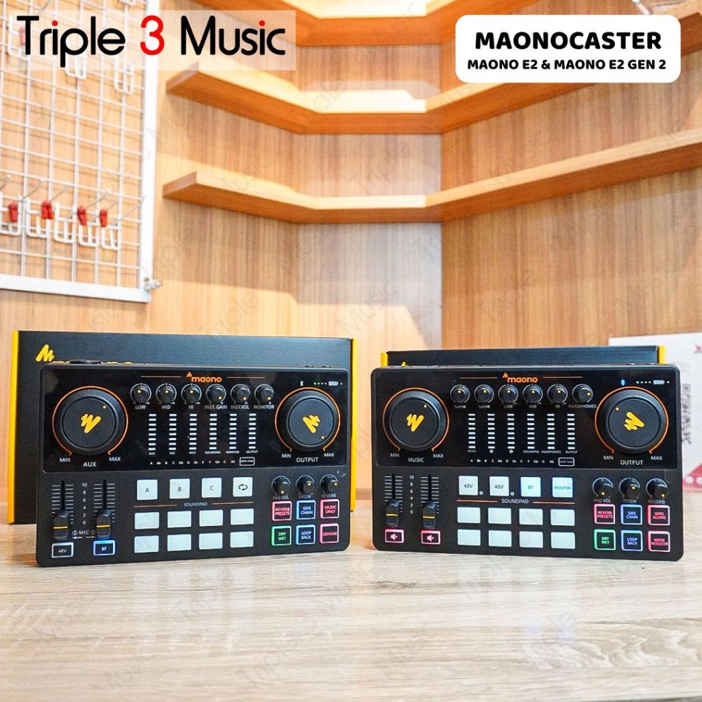 Jual Maono E2 Maonocaster AME2 Soundcard streaming podcast | Shopee ...