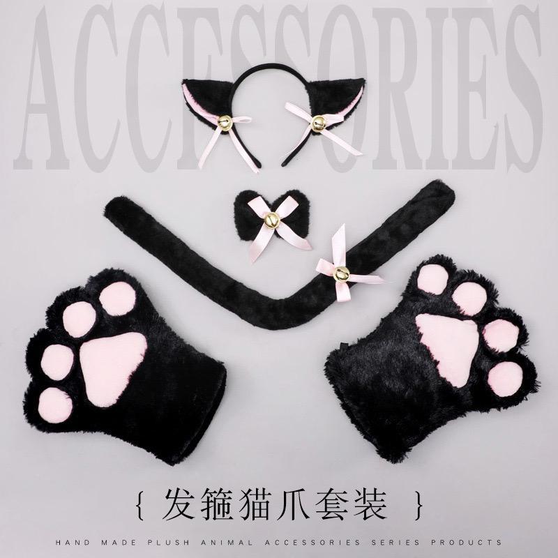 Jual Set Bando Neko Full Kawai Cat Paw Nekomimi Set 5 | Shopee Indonesia