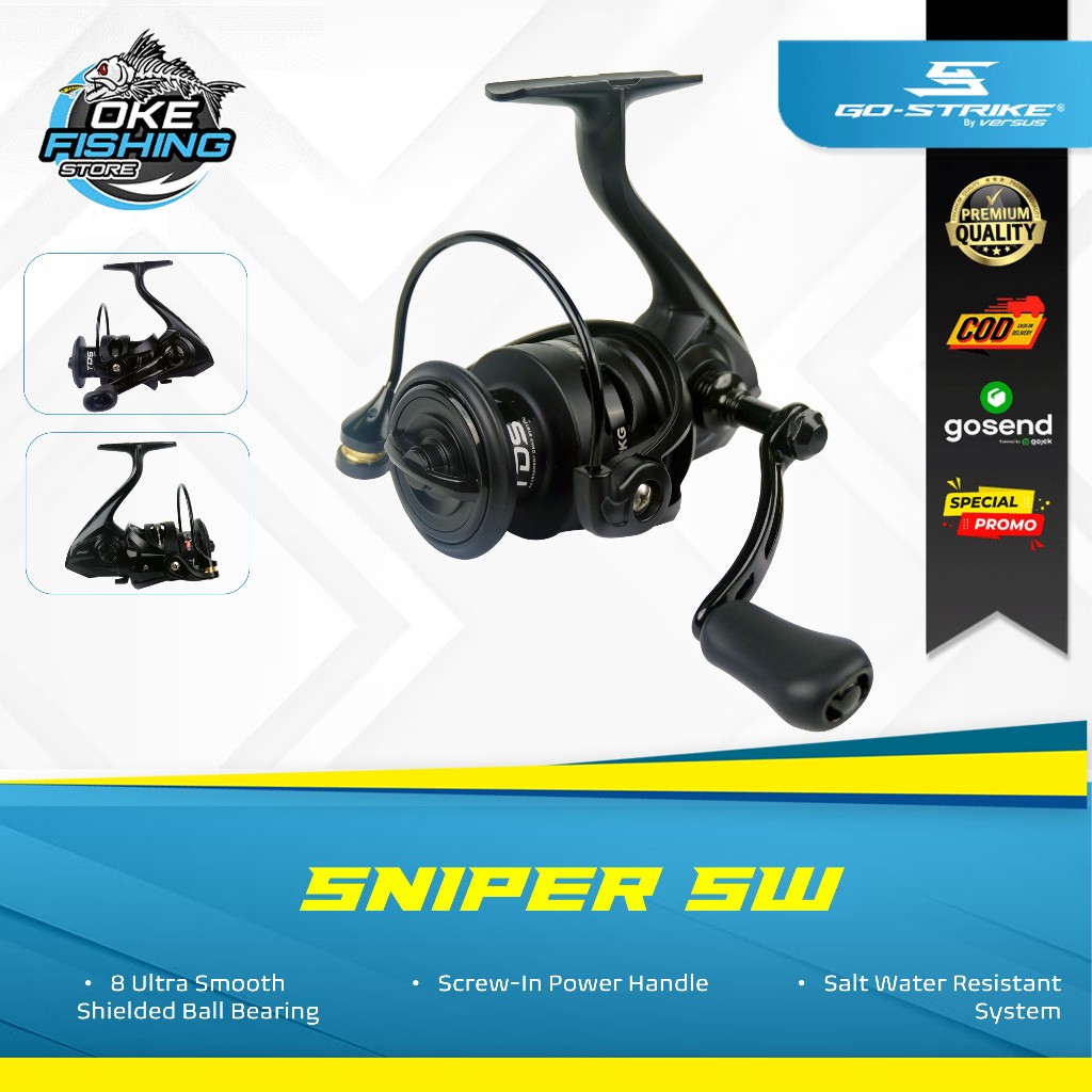 Jual Reel Pancing Gostrike Sniper SW Power Handle 8 Ultra Smooth ...