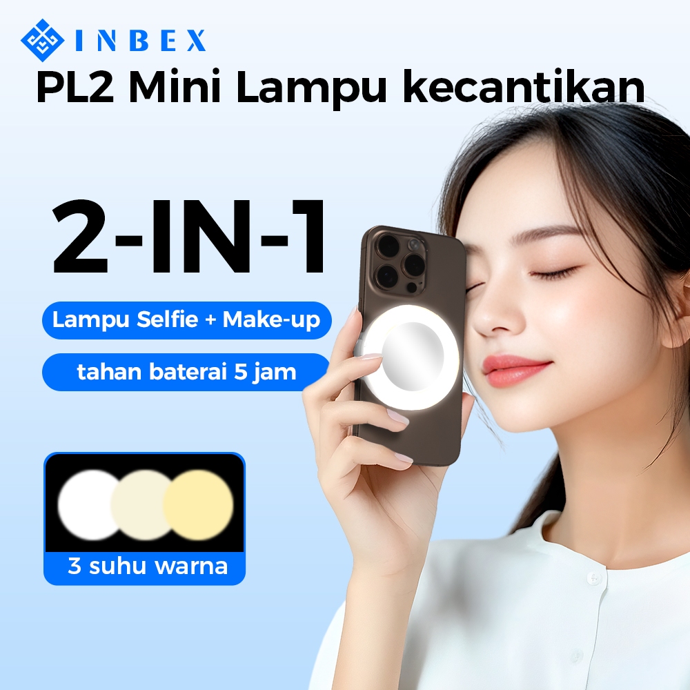 Jual INBEX PL2 Pocket Ringlight 2 in 1 Mini Led Lighting Konten ...