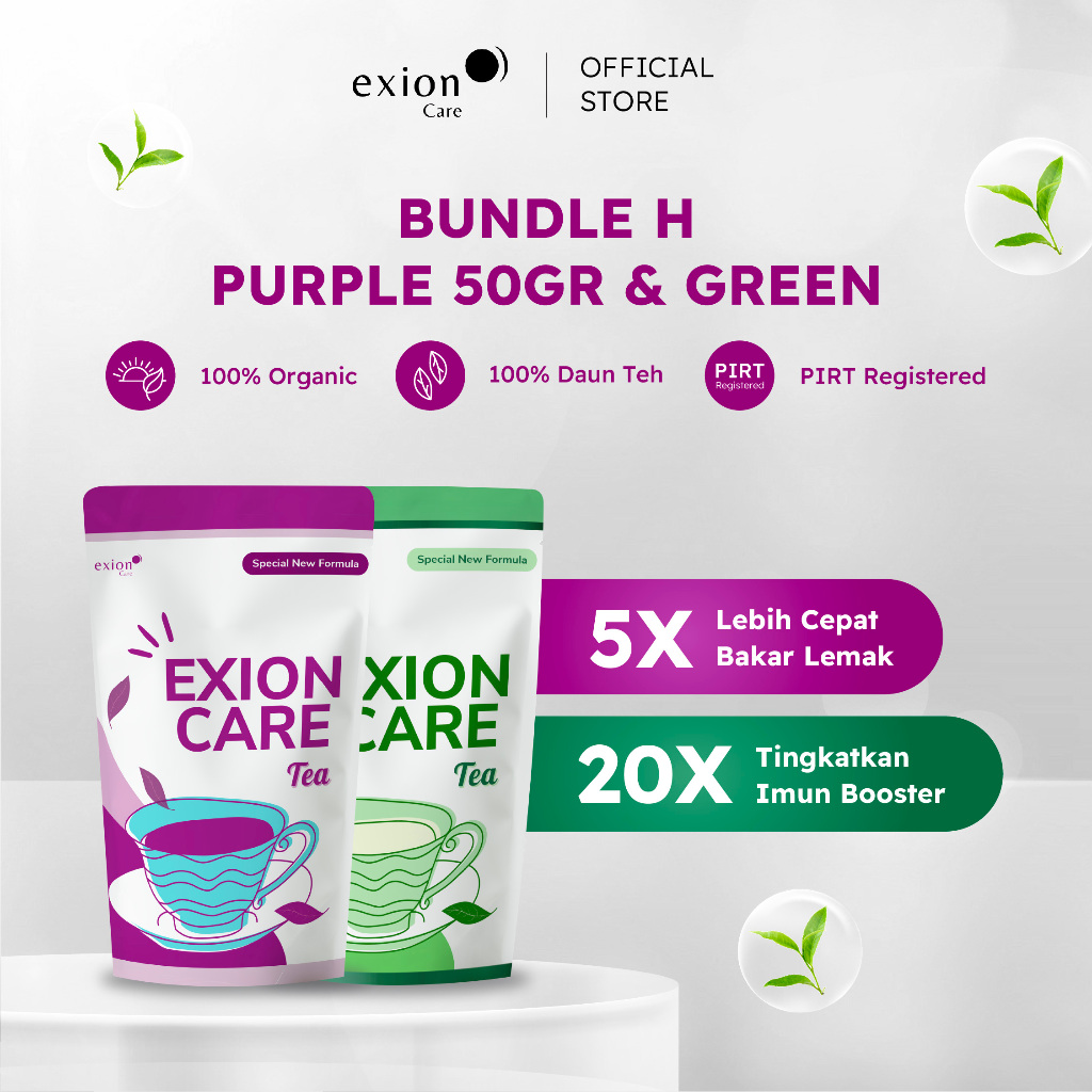 Jual Exioncare Bundle (H) tea Purple series - 50 gr & Tea Green Series ...