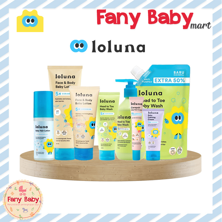 Jual LOLUNA BABY CARE SERIES - BODY WASH | BABY LOTION | HAIR LOTION ...