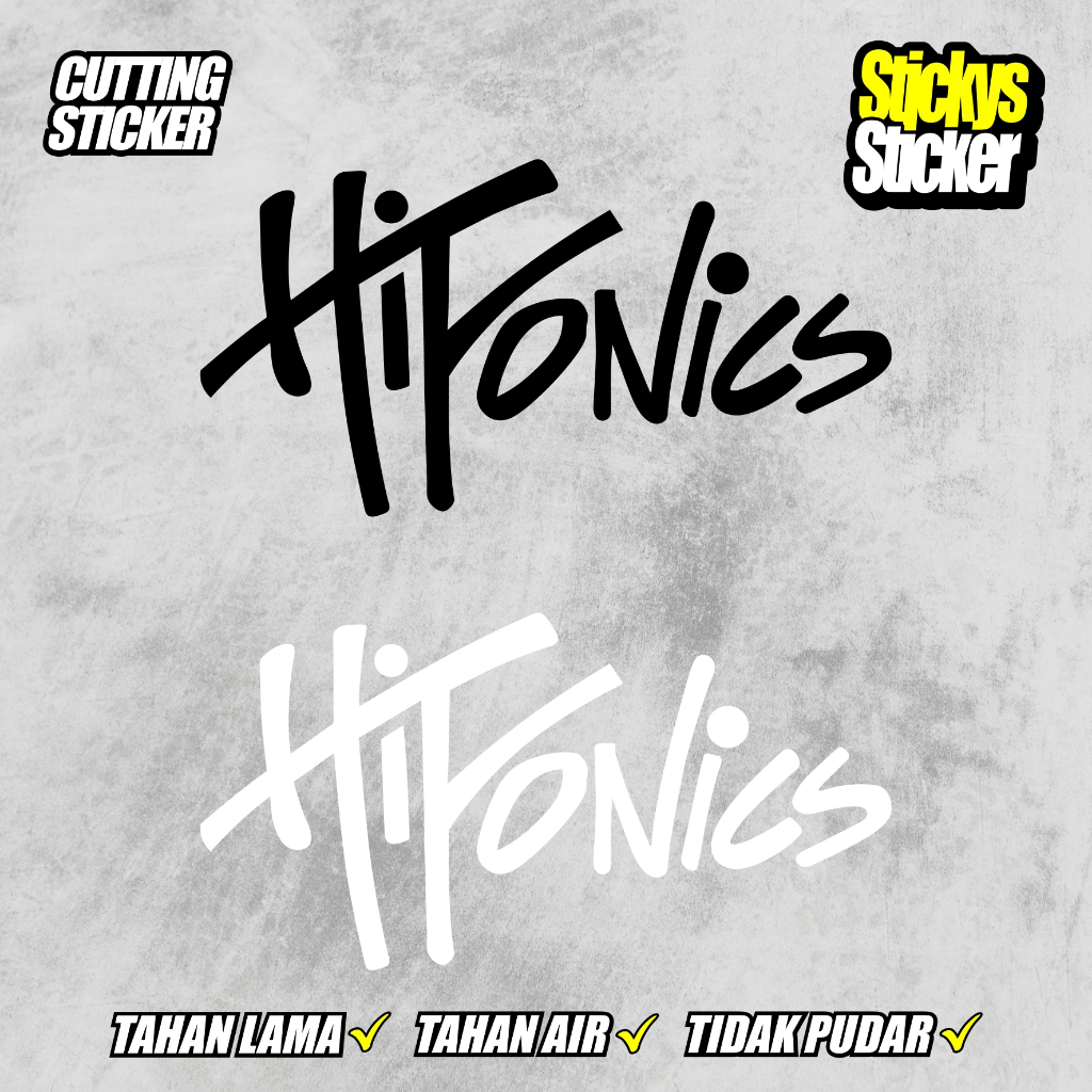 Jual Sticker Logo HIFONICS cutting sticker HIFONICS 7 pilihan warna dan ...