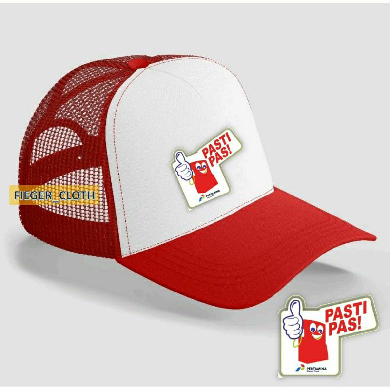 Jual Topi kerja operator Pertamina topi pom bensin pasti pas spbu topi ...