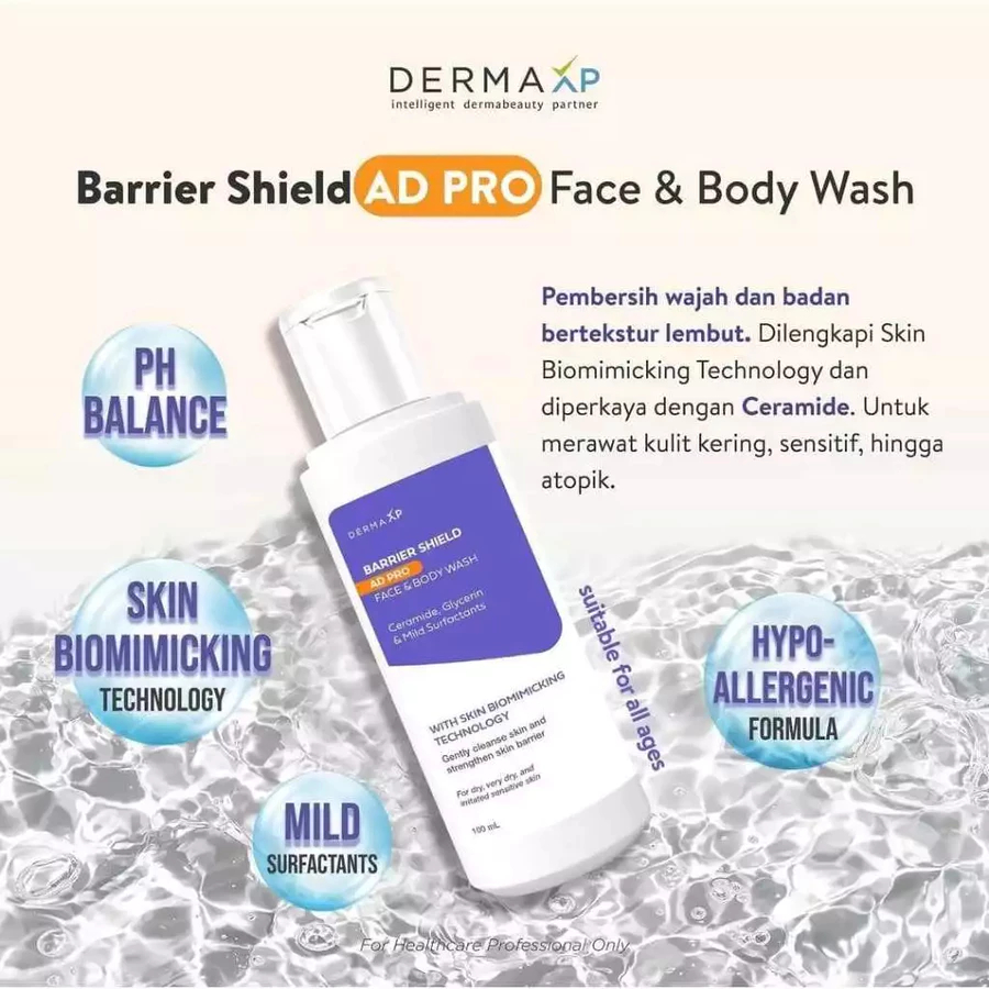 Jual Derma XP Barrier Shield AD PRO Face & Body Wash 100 ml - Pembersih ...