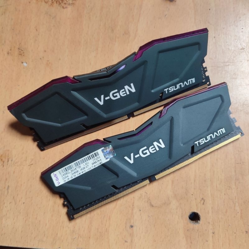 Jual ram ddr4 vgen tsunami 16GB kit (2x8gGb) 2666Mhz | Shopee Indonesia