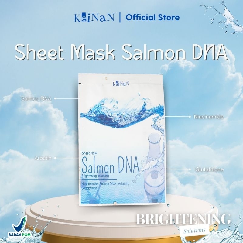 Jual KeiNan Sheet Mask Salmon DNA brightening and glowing | Shopee ...