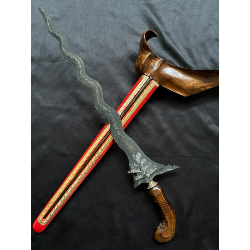 Jual Keris Nogo Siluman Luk 11 Pamor Pari Sawuli Tangguh Koso Madura ...